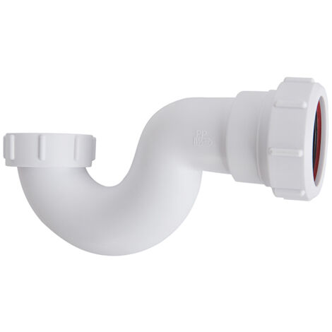 Milano Bathroom 1 1/2" Inlet and Outlet Plastic Bath Trap with 19mm ...