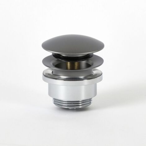 Milano Push Button Universal Slotted Unslotted Bathroom Basin Sink ...