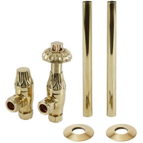 Milano Windsor Angled Radiator Heated Towel Rail Thermostatic ...