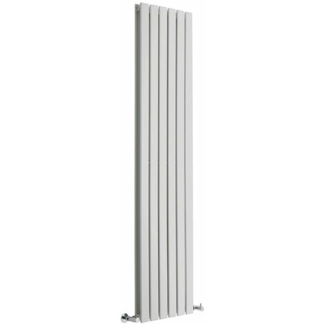 Milano Alpha White Vertical Column Double Flat Panel Radiator - 1780mm ...