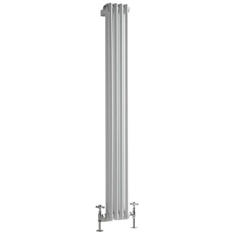Milano Windsor White Cast Iron Style Vertical Double Column Radiator ...