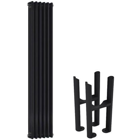 Milano Windsor - Traditional Black Cast Iron Style Vertical Triple ...
