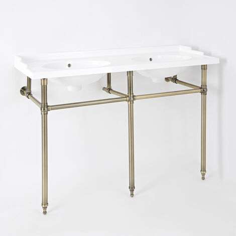 Milano Elizabeth - Traditional 1210mm x 470mm White Bathroom Double ...