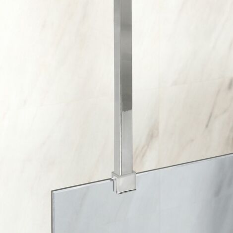 Milano Portland 820mm Ceiling Mounted Wet Room Shower Enclosure Screen ...