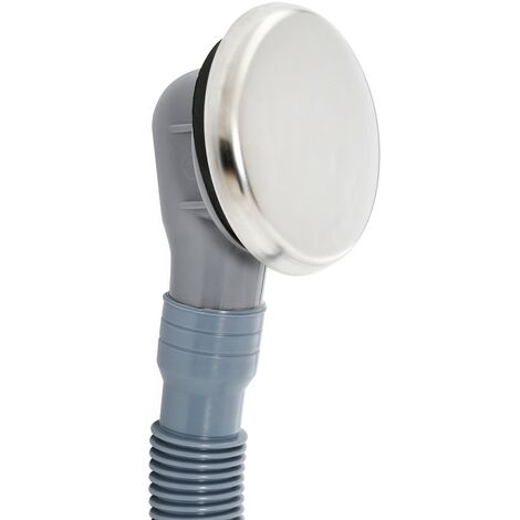 Milano Select Push Button Bathroom Bath Waste and Overflow - Chrome