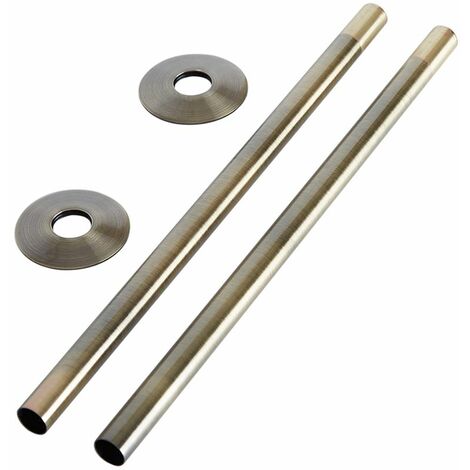 Milano 15mm Heated Towel Rail Radiator Pipe Connector Kit - Brushed Gold