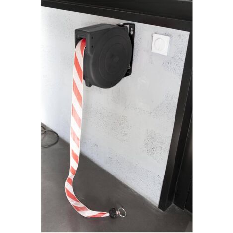 Enrouleur de balisage 20M carter ABS et support mural - EG 0017 - CLAS Equipements