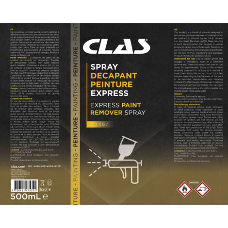 Spray décapant peinture express 500ml - CO 1027 - CLAS Equipements