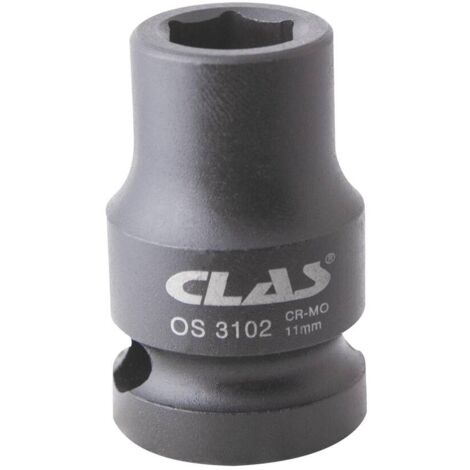 Douille choc 11mm 1/2" Cr-Mo DIN ISO 2725-3 - OS 3102 - CLAS Equipements