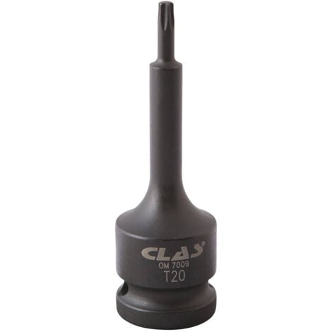 Douille embout choc torx T20 1/2" Cr-Mo - SA 7009 - CLAS Equipements