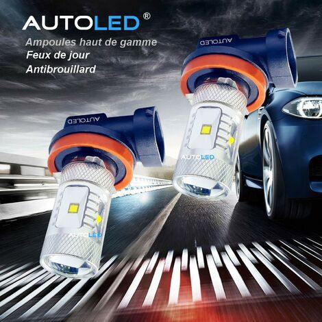 LED H8 6 LEDS HAUTE PUISSANCE BLANC AUTOLED®