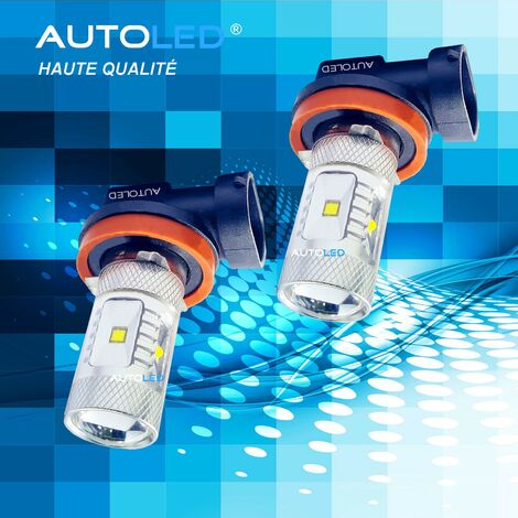 LED H8 6 LEDS HAUTE PUISSANCE BLANC AUTOLED®
