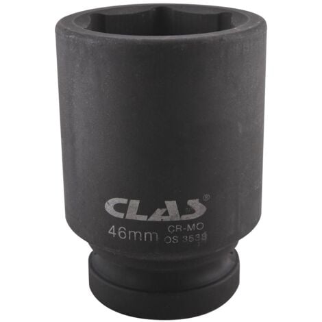Douille choc 6 pans longue 46mm 1" DIN ISO 3129 Cr-Mo - OS 3538 - CLAS Equipements