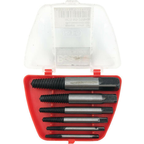 Jeu de 6 extracteurs de vis M3 à M25 en acier HCS - 450406 - Beast