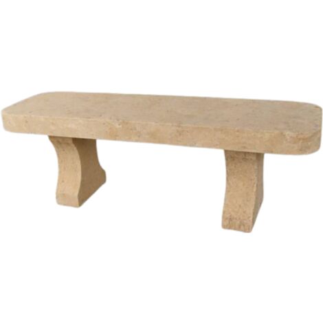 Banc en pierre - Classic Parc - Finition Vieilli - 140 x 40 x 45 ...