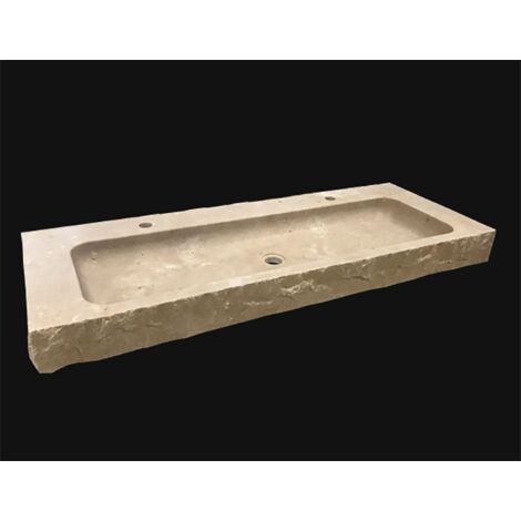 Vasque en pierre Piana - 120 x 50 x 10 - Bleu de Lignières Adouci ...