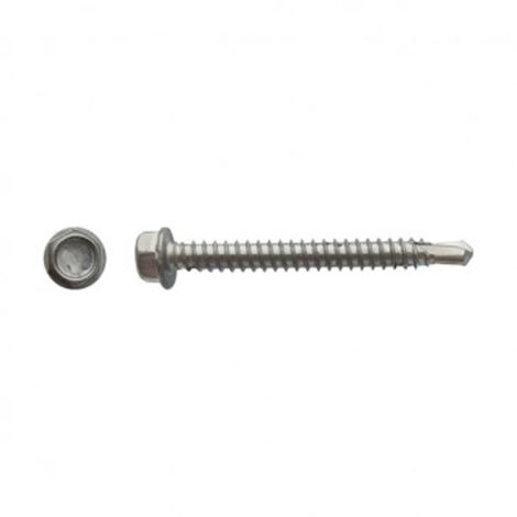 Vis autoperceuse tête hexagonale à embase Inox A2 - 3,5 x 15,9 mm- Vendu par 200