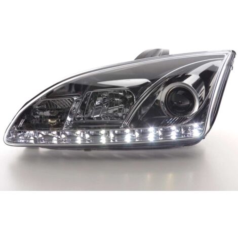 Phare Daylight à LED DRL look Ford Focus 4/5 portes. 05-08 chromé