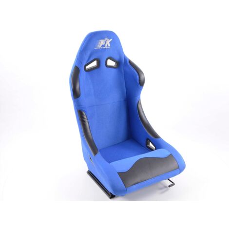 Sièges sport FK Sièges baquets complets pour voiture Set Basic tissu bleu