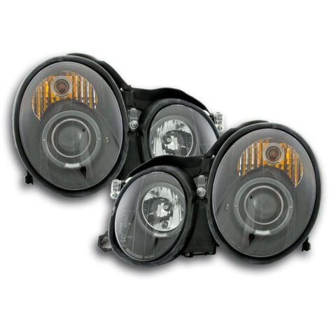 Jeu de phares Mercedes CLK type W208 98-02 noir