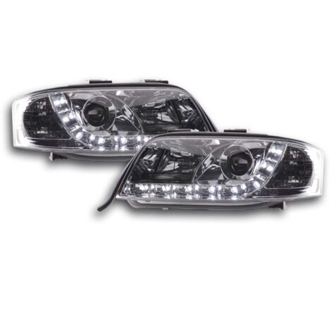 Phare Daylight LED DRL look Audi A6 type 4B 97-01 chrome