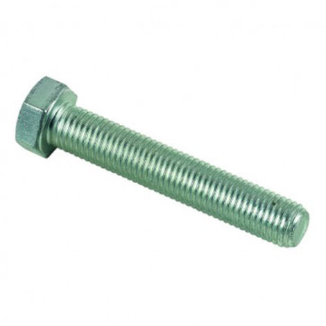 Vis tête hexagonale totalement filetée classe 8,8 Zingué - 18 x 90 mm ...