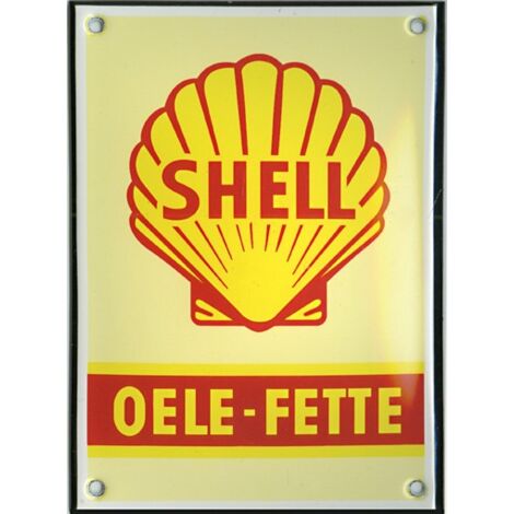 Plaque émaillée : SHELL
