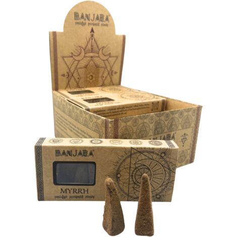 Cônes pyramidaux Banjara Smudge - Myrrhe- Vendu par 1