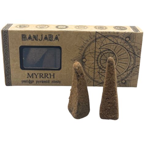 Cônes pyramidaux Banjara Smudge - Myrrhe- Vendu par 1