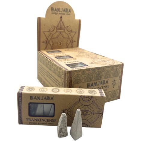 Cônes pyramidaux Banjara Smudge - Encens- Vendu par 1