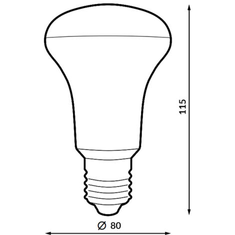Ampoule LED E27 R80 12W 3000K - Ledme - LM7089