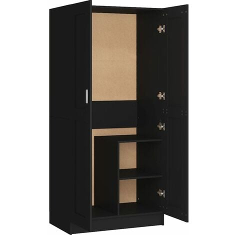 Garde-robe Design moderne, Armoire Etagère de rangement, Noir 82,5x51 ...