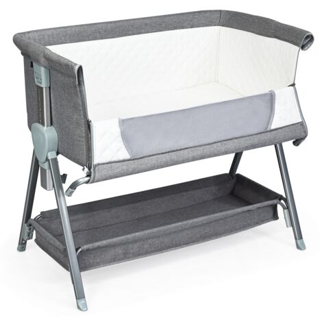 Lit Cododo pour Bébé 0-6 Mois à 15KG Hauteurs Réglables avec Matelas ...