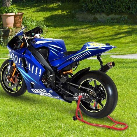 Support de Roue Béquille d'Atelier à Roulettes Paddock Lève Moto avec ...