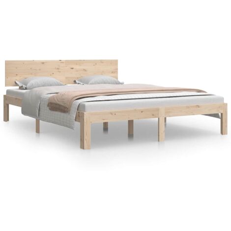 Lit double，Lit adulte，Cadre de lit sans matelas 150x200 cm CFW4523908
