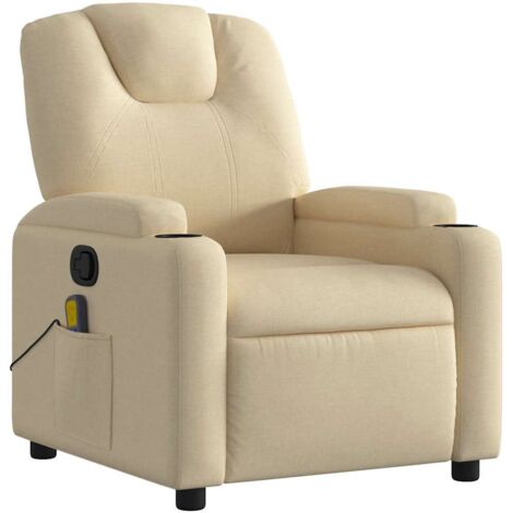 Fauteuil de massage contre le mal de dos siege inclinable tissu ...