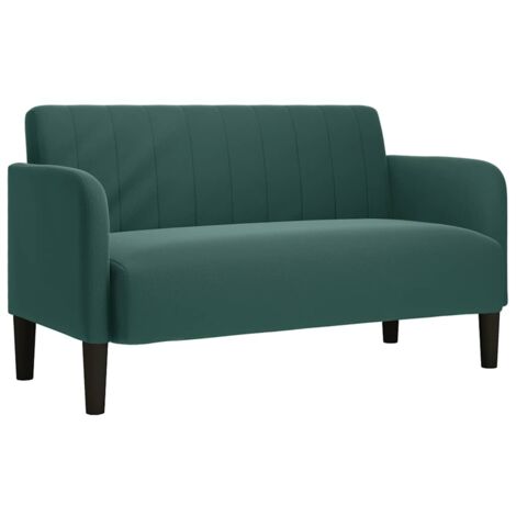 Canapé，Sofa pour Salon，Banquette causeuse vert foncé 109 cm velours ...