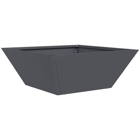 Pot de jardin，Jardinière en forme de bol Anthracite 40 x 40 x 15 cm ...