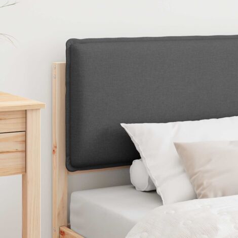 Lit adulte une place confortable design scandinave gris fonce tissu ...