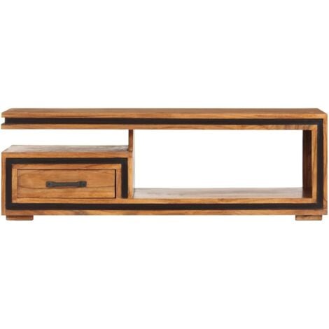 Table basse，Table d'appoint，Table de Salon 100x45x33 cm Bois d'acacia massif CFW64498