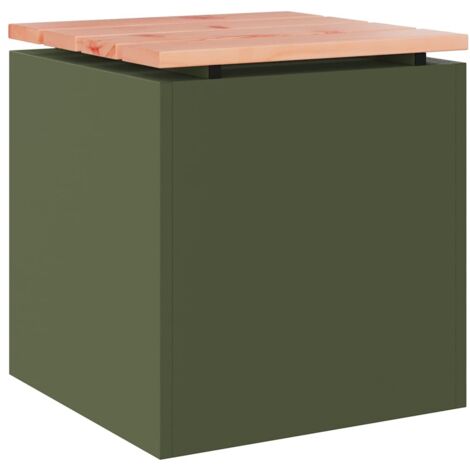 Banc de jardin，Banquette de jardin，Chaise Vert olive 40 x 40 x 43 cm ...