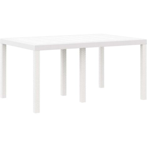 Ensemble de salle à manger pour jardin 5 pcs，Salon de jardin Blanc ...