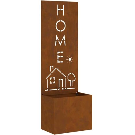 Écran de confidentialité de jardin Fretwork Rouillé 50 x 140 cm CFW235279