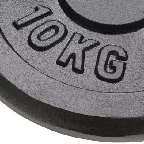 Plaque de poids en fonte 4 pcs 2 x 10 kg + 2 x 5 kg CFW467109 ...
