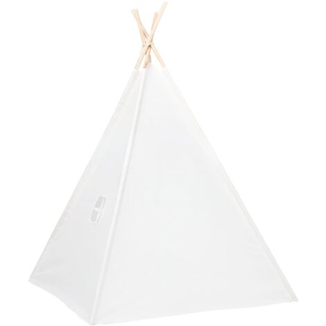 Tonnelle de jardin，Tente tipi d'enfants avec sac Peau de pêche Blanc ...