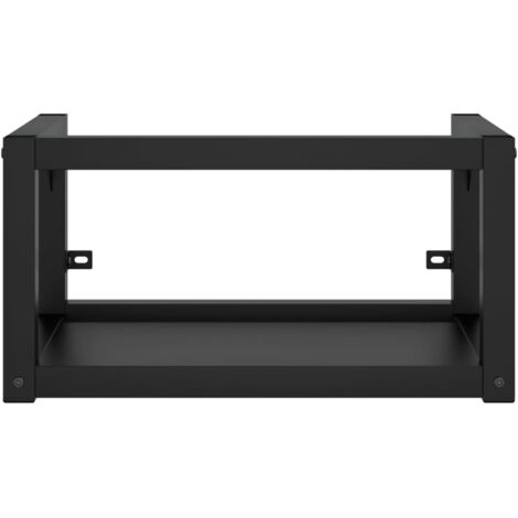 Bâti support pour lavabo suspendu en fer noir mat antirouille ...