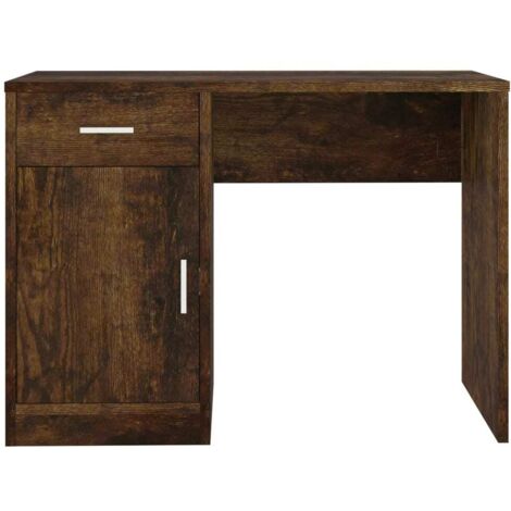 Table informatique chêne fumé compacte avec tiroir BZRNR676559 ...