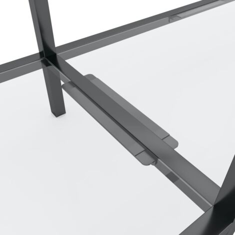 Table d'entrée design et console de couloir en verre transparent 160cm ...