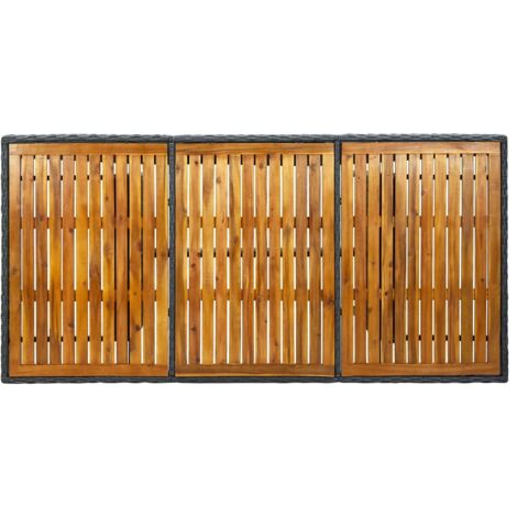 Table de jardin gain de place pour balcon et petite terrasse grise ...
