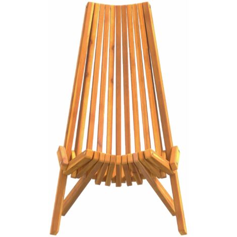 Chaises de jardin en bois d'acacia lot de 2 sièges terrasses marron ...